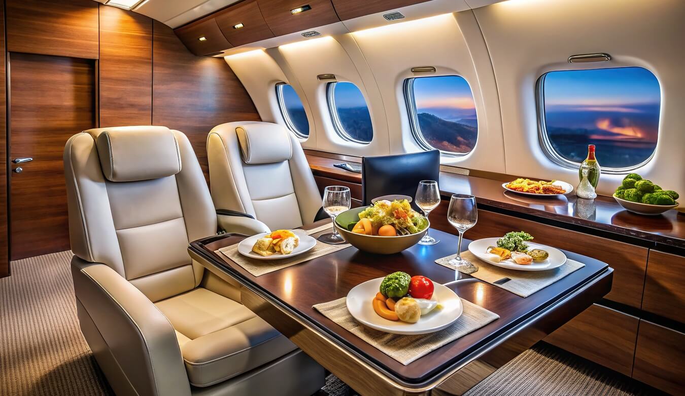 Private Jet Catering: The Ultimate Guide to In-Flight Dining - Haute Jets